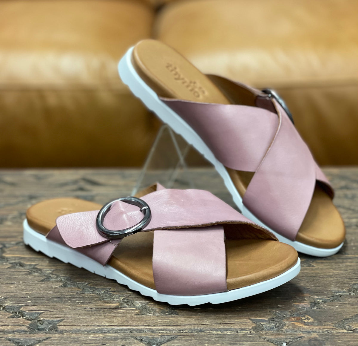 Thyme & co Torasi Dusty Rose Slide – Bossi Boots