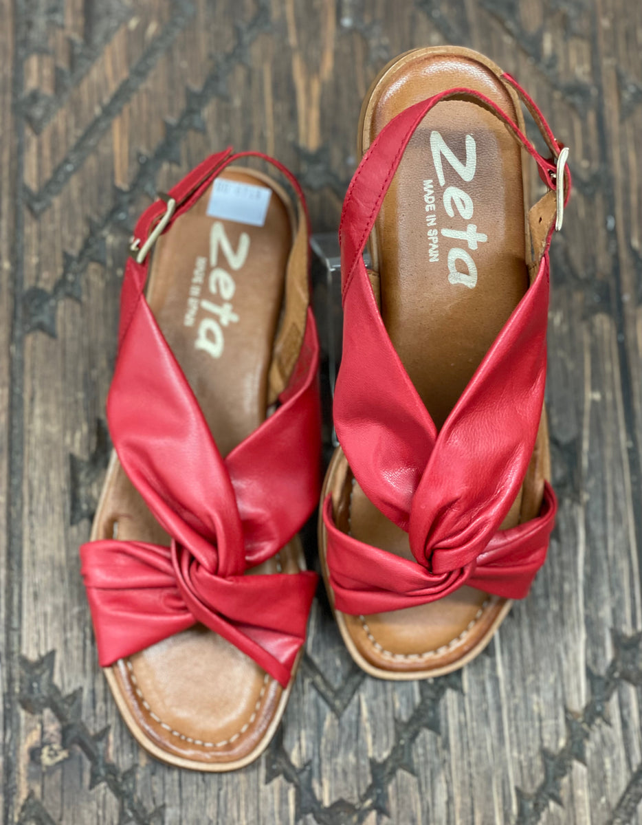 Zeta Ditzy Rojo Flat – Bossi Boots